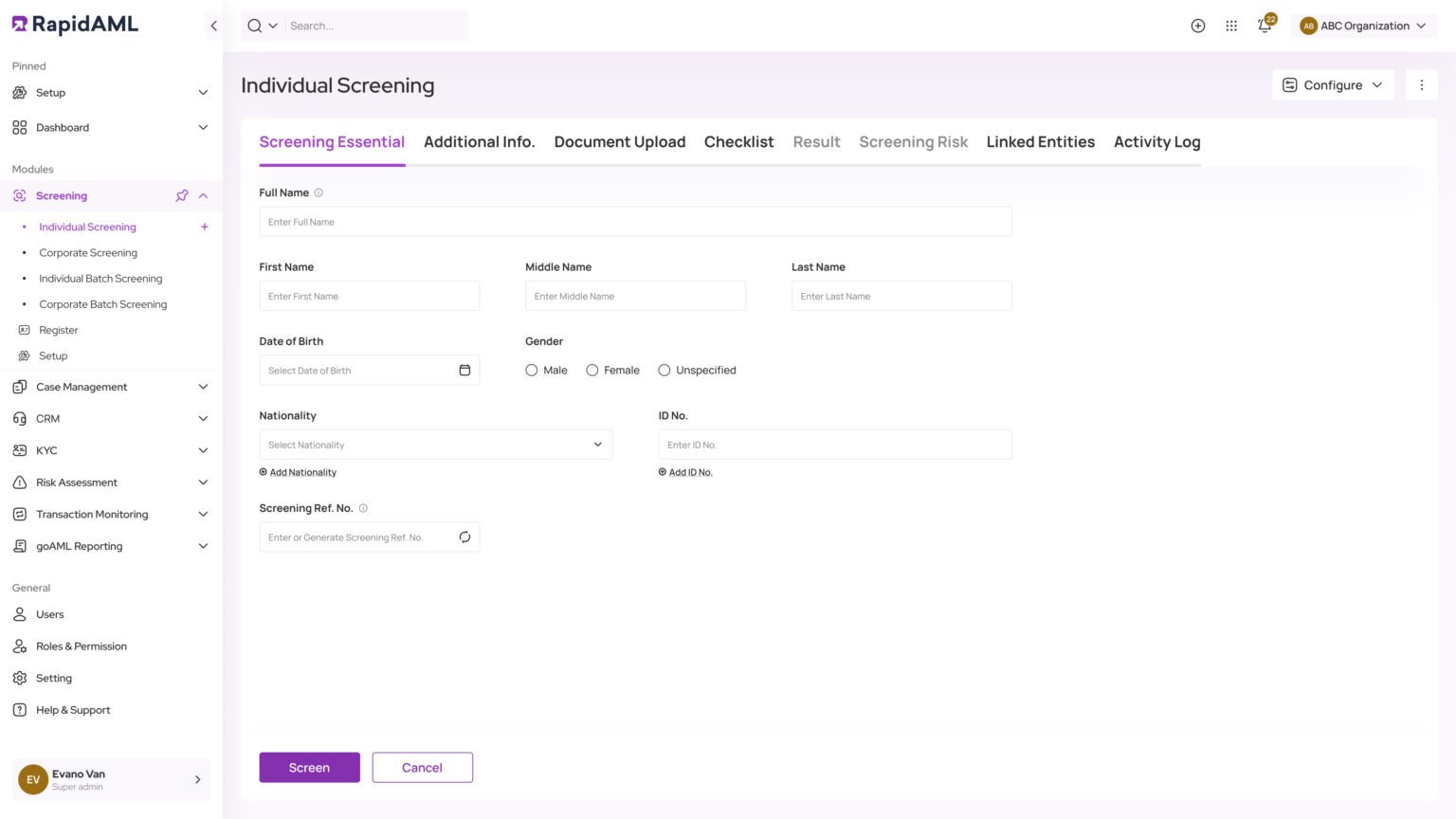 AML Software | RapidAML