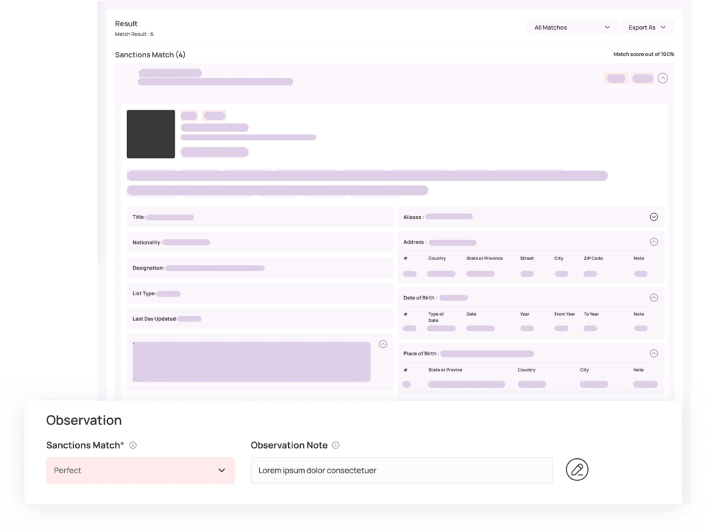 UI/UX Design for Screening Module | RapidAML